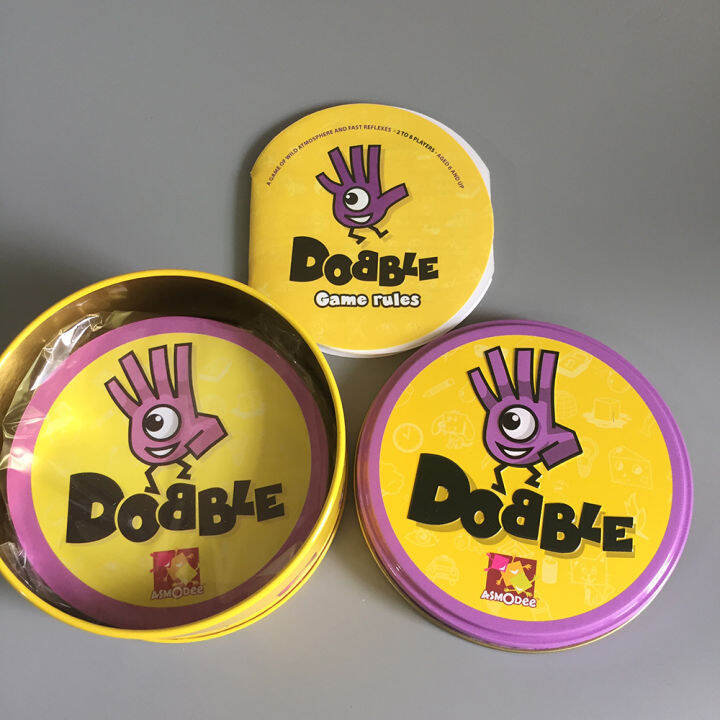 Classic Dobble 55 Dobble Card Game Toy Iron Box port Go Camping Hip ...