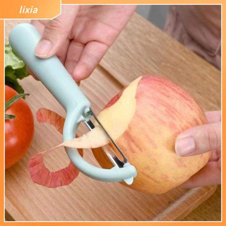 LIXIA 3ชิ้นเครื่องอเนกประสงค์แกดเจ็ตสำหรับครัวสแตนเลสพกพาที่ปอกผักผลไม้ปอกมันฝรั่งแครอท | Lazada ...