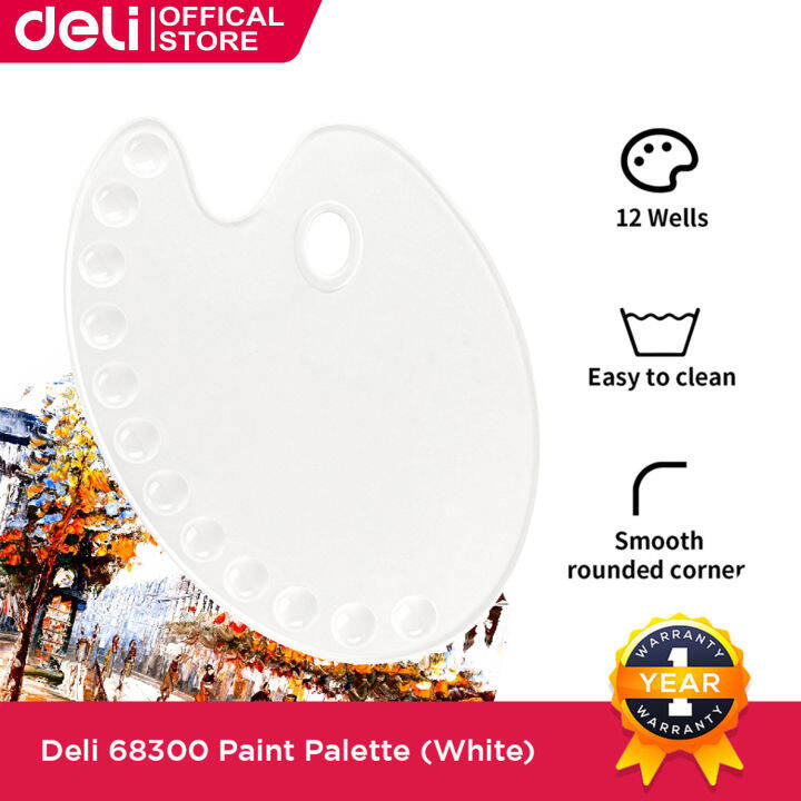 Deli Paint Palette ABS 12 Grids 68300 | Lazada PH