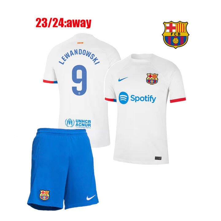 Top Quality 23-24 LEWANDOWSKI Soccer Football Jersey Men T-shirt suits (with pants) Barcelona ...