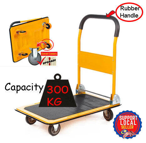 300KG HEAVY DUTY FOLDABLE PVC / METAL PLATFORM HAND TRUCK / hand truck ...