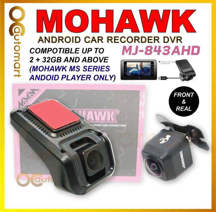MOHAWK MJ Series 24JAN Android Dvr Dashcam Recorder AHD Front & Rear ...