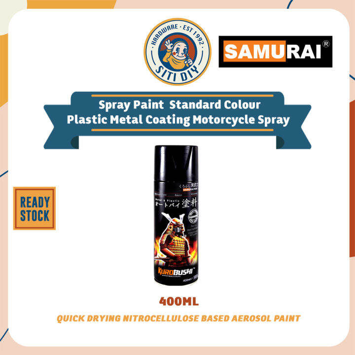 [SITIDIY] SAMURAI Spray Paint Standard Colour 400ml | Plastic and Metal Coating Motorcycle Spray ...