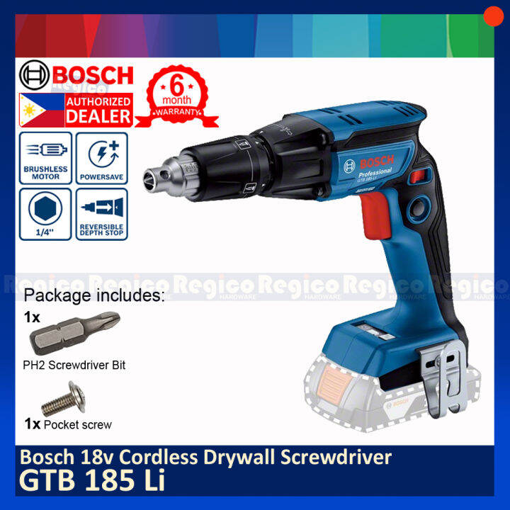 Bosch GTB 185 Li Cordless Drywall Screwdriver Bosch Cordless Tools ...