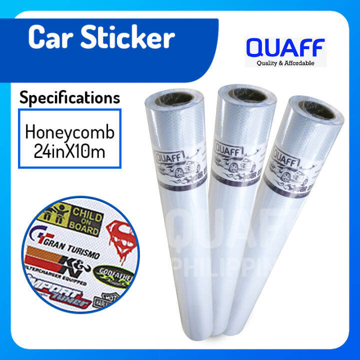 Quaff Eco-Solvent Printable Car Sticker Honeycomb/Reflective 24 x ...