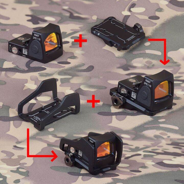 Tactical REX Reflex DOCTER RMR Red Dot Sight Scope Exoskeleton Mount ...