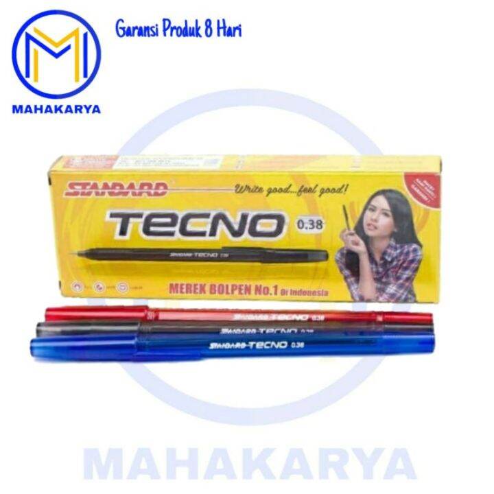 Pulpen Standar Tecno 0.38mm / Pen Standard Tecno | Lazada Indonesia