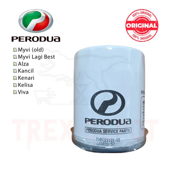 [100% ORIGINAL] Penapis Minyak PERODUA Oil Filter 15601-00R01-000 (Myvi ...