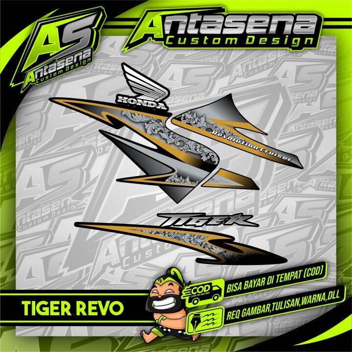 STRIPING TIGER REVO HEREX RACING STIKER MOTOR VARIASI HONDA TIGER REVO ...