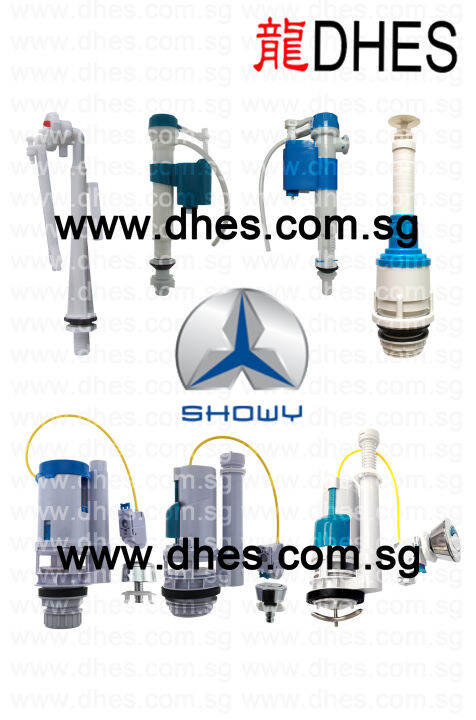 Showy Toilet Cistern Tandas Universal Anti-Syphon Fill Valve And Dual ...