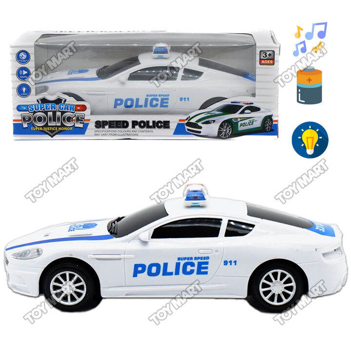 Super Speed Police Car with Lights and Siren Battery-Operated | Lazada PH