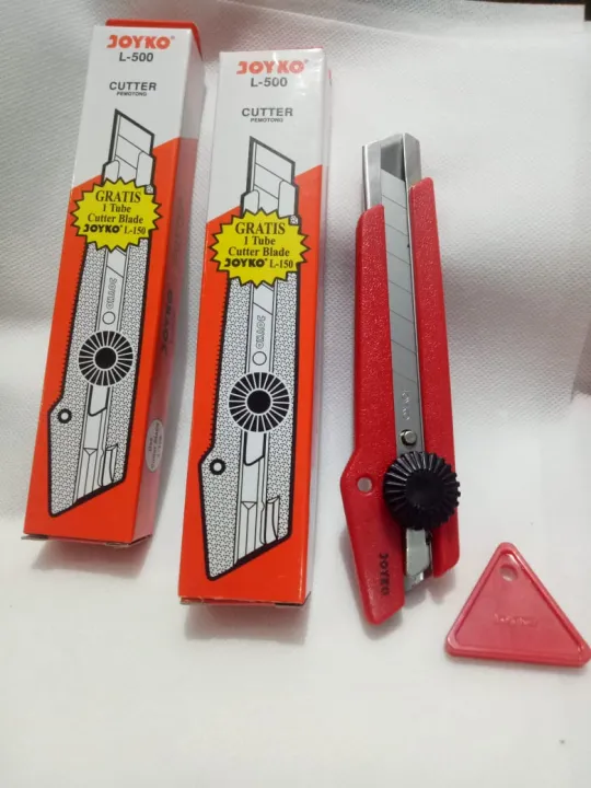 Pisau Cutter joyko L500 Free isi Cutter L500 | Lazada Indonesia
