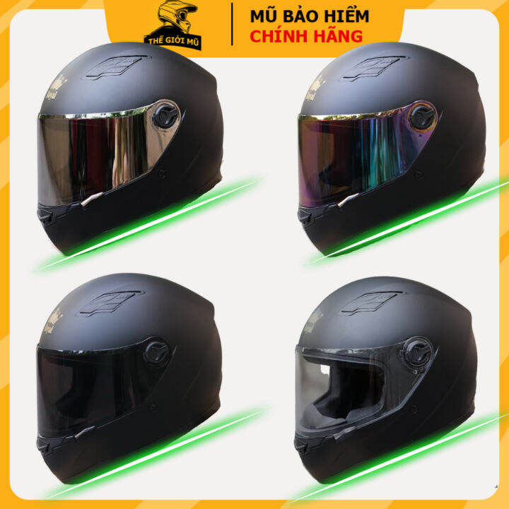 Mũ bảo hiểm Full face Royal M136 đen nhám,đủ màu kính,nón bảo hiểm trùm ...