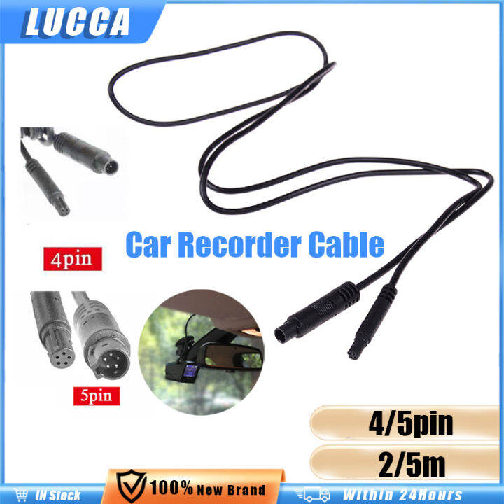 Car 4Pin 5Pin Reverse Camera Cable Dashcam Cable Male to female 2M 5M ...