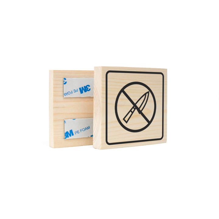 no knife icon sign - papan tanda dilarang membawa barang tajam | Lazada ...