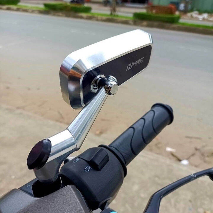 Gương H2C kính H2c Chân Ngắn Mặt Kính Vuông màu Xanh lắp SH, SH mode ...