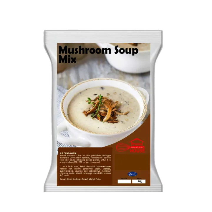 HALAL 1 Liter Serbuk Sup Cendawan Berkrim 90gm, Sedap dan Mudah Hanya ...
