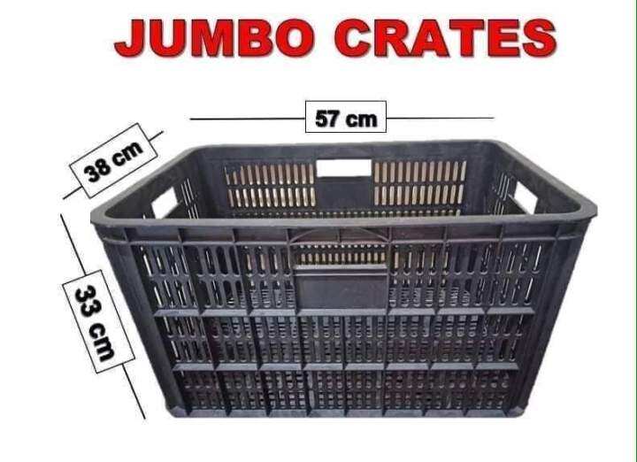 RUBBERIZED BLACK CRATES STORAGE BOX | Lazada PH