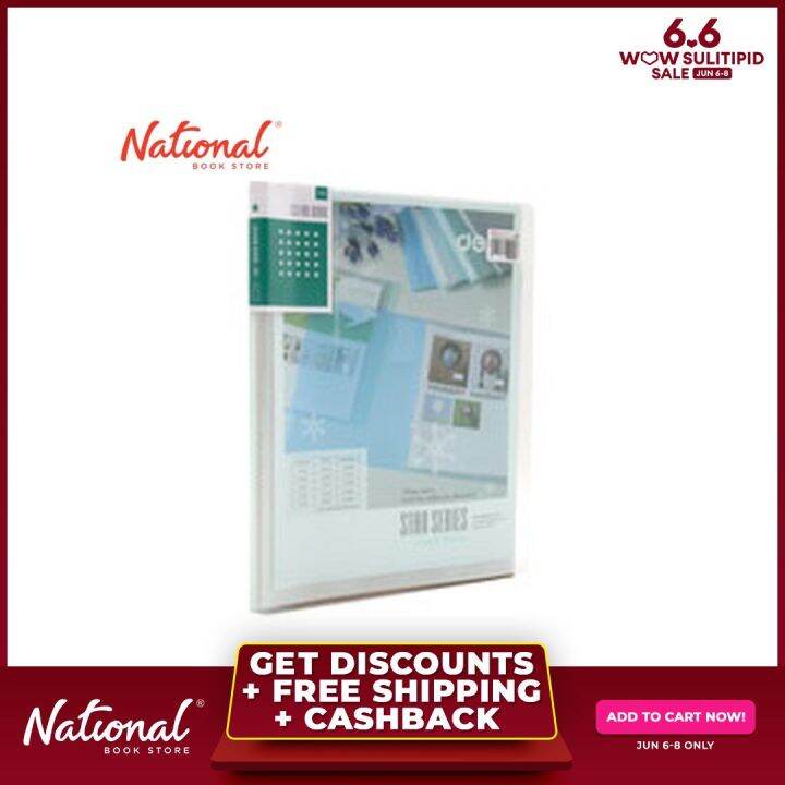 Deli Clearbook Fixed 5120 A4 20Sheets Clear | Lazada PH