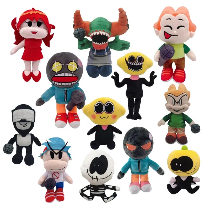 Spooky Month Skid Friday Night Funkin Plush Toy, FNF Whitty and ...