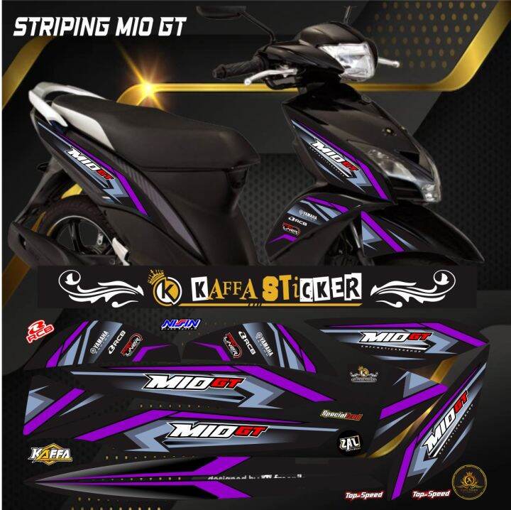 Stiker Striping Mio GT - Sticker Variasi Lis Mio GT Desain Racing ...