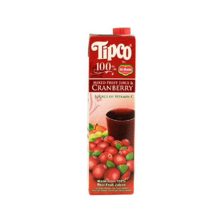 Del Monte Tipco 100% Mixed Fruit Juice & Cranberry (1L) | Lazada PH