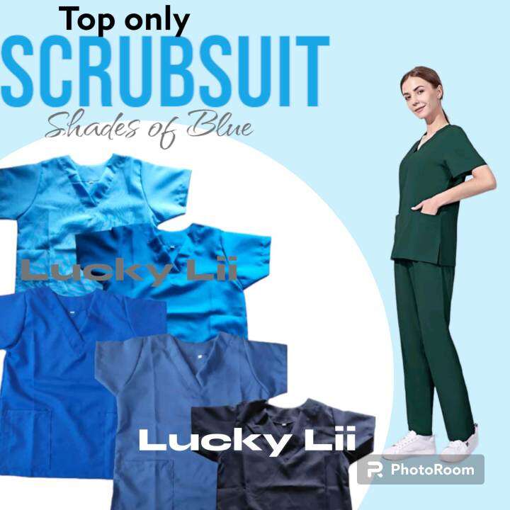 LUCKY LII'S UNIFORM FOR NURSES/ MEDICAL SCRUB SUIT TOP ONLY/ SHADE OF ...