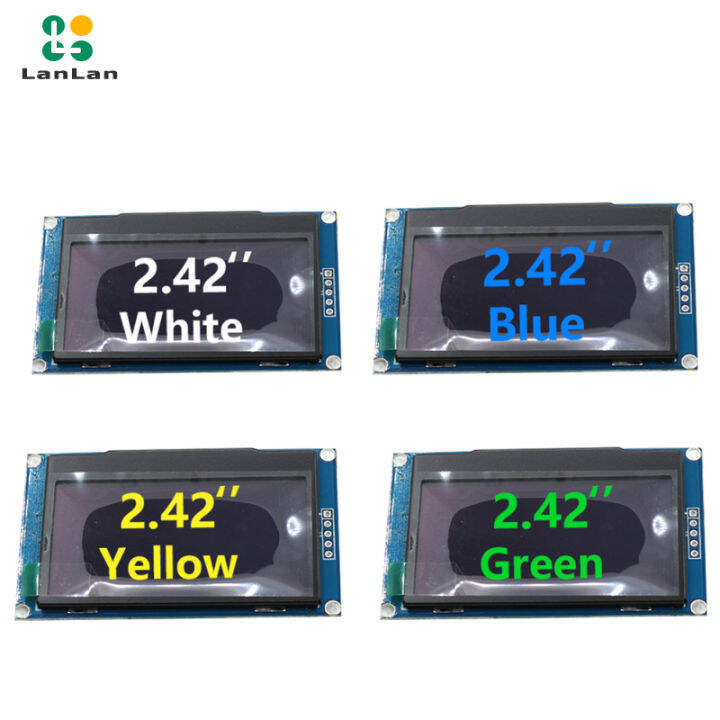 Lanlan 2.42inch 3.3v 4pin Oled Display Module I2c Port Ssd1309 Chip ...