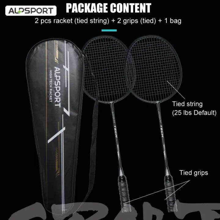 【COD】Badminton Racket 4U G5 Max25LBS 100 Original Design Full Carbon ...