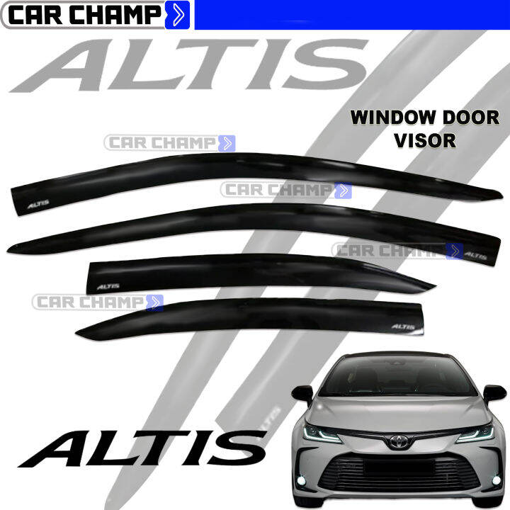 Toyota Altis 2019 to 2022 INJECTION Window Door Visor / Rain Guard ...