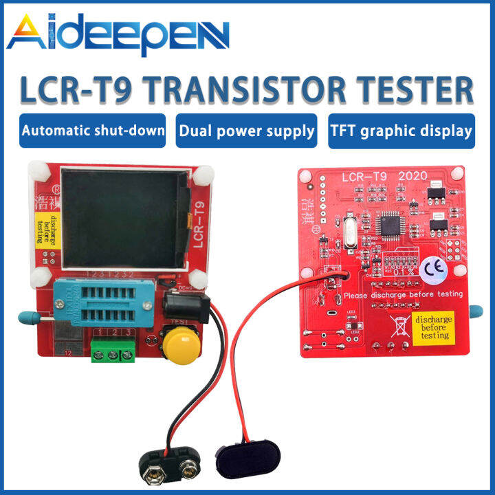 Original Aideepen LCR-T9 Transistor Tester 9V-12V Can Automatically ...