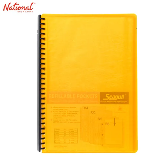 Seagull Clearbook Refillable 8827 Long 20Sheets Orange | Lazada PH
