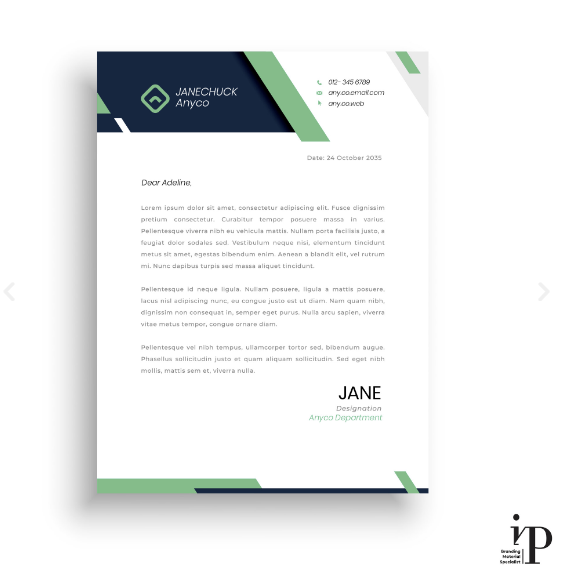 🔥Corporate Company Letterheads /Letterhead Printing (80/100gsm)(Full ...