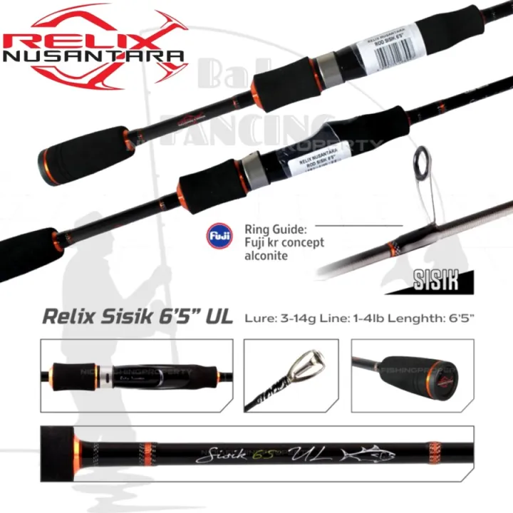 Joran Pancing RELIX NUSANTARA SISIK 652 UL196 4lb Rod Ultralight FUJI | Lazada Indonesia