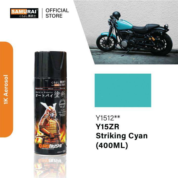 Samurai Spray Paint Yamaha Y1512 CM6 Y15ZR Striking Cyan Aerosol Cat ...