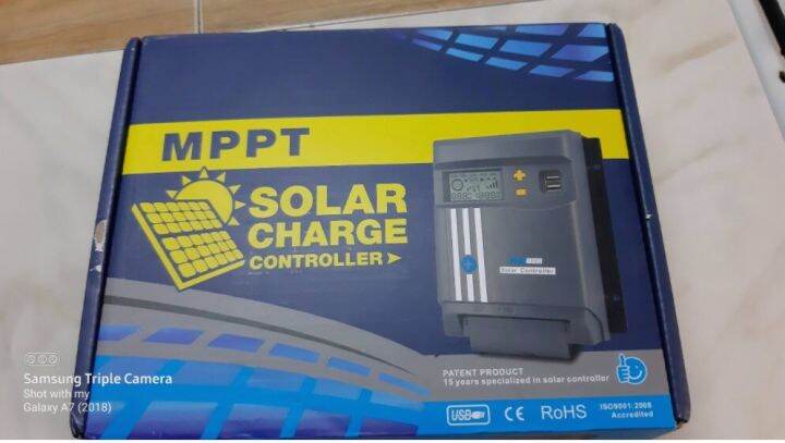 MPPT LCD Display 10A with WIFI /Bluetooth 12V/24V Solar Panel batteyy ...