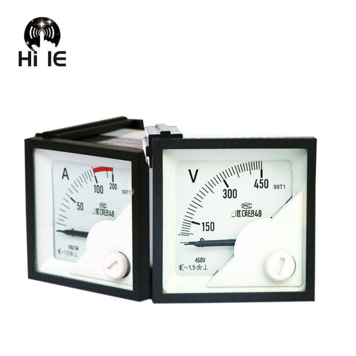 1pcs 99t1 Ac Pointer Ammeter Voltmeter 3 Phase Transformer Analog ...