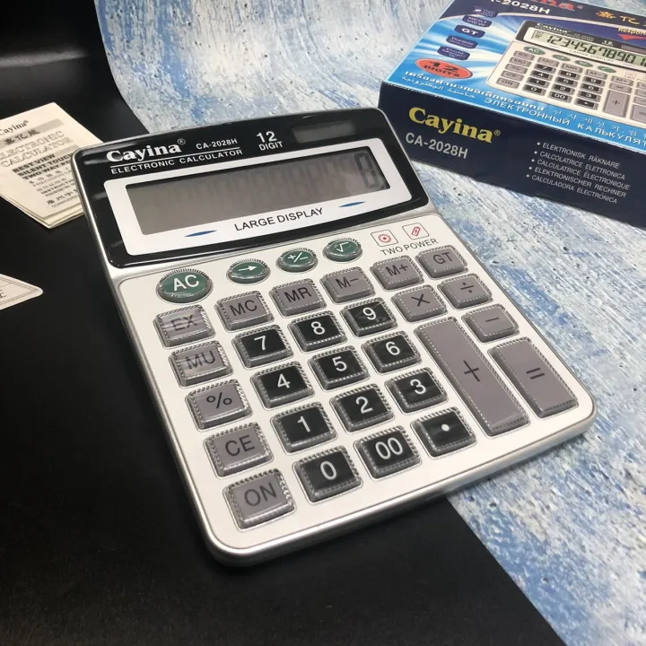 เครื่องคิดเลข รุ่น CA-2028H พลังงานแสงอาทิตย์ 12 หลัก ขนาดใหญ่ ...