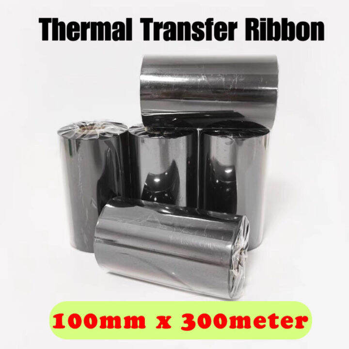 PP Barcode Wax Ribbon Thermal Transfer Barcode Ribbon 100mm x 300meter ...