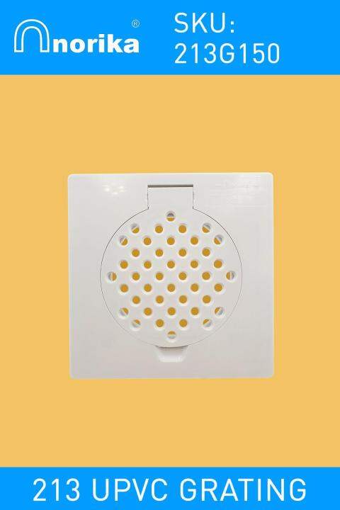 "NORIKA®" 6"X6" UPVC SQUARE FLOOR TRAP COVER GRATING 150MM | Lazada ...