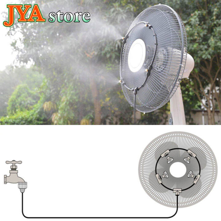 [JYA store] Misting Fan Kit 12/16/18/20/22/24inch Black Brass Cooling ...