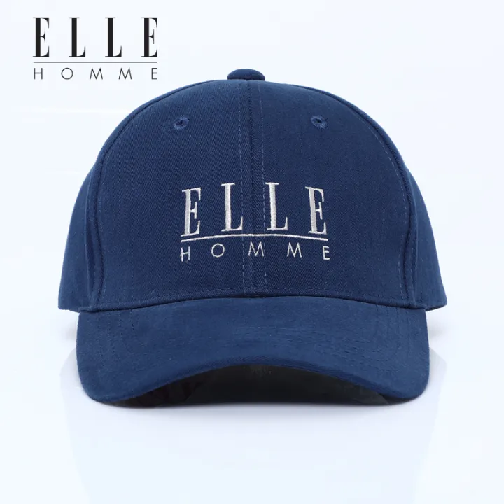 ELLE HOMME หมวกทรงเบสบอล Signature Cap สไตล์ casual สีน้ำเงิน (W8V012 ...