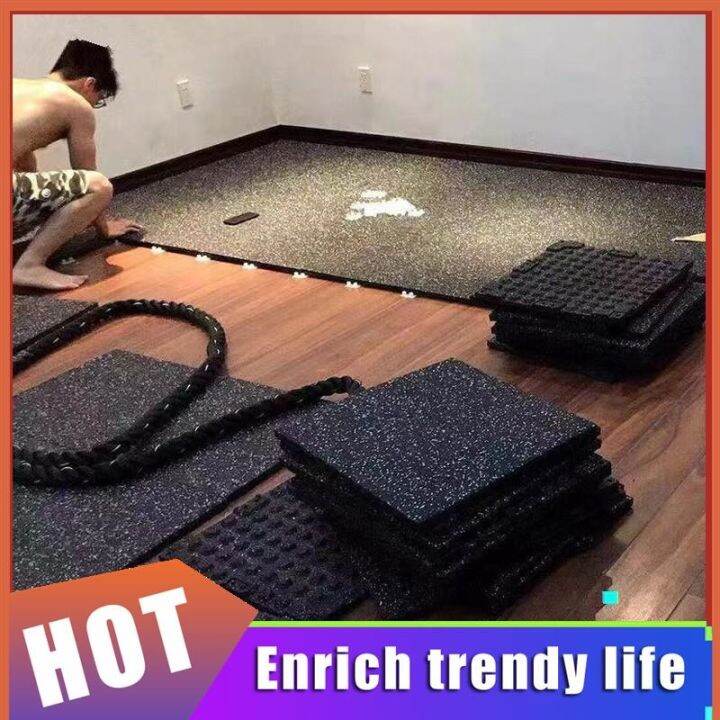 Gym Waterproof Rubber Mat 50x50cm Skipping Rope Silencer Shock ...