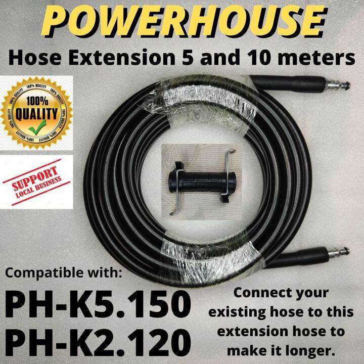 POWERHOUSE PRESSURE WASHER HOSE EXTENSION WITH CONNECTOR for PH-K5 and ...