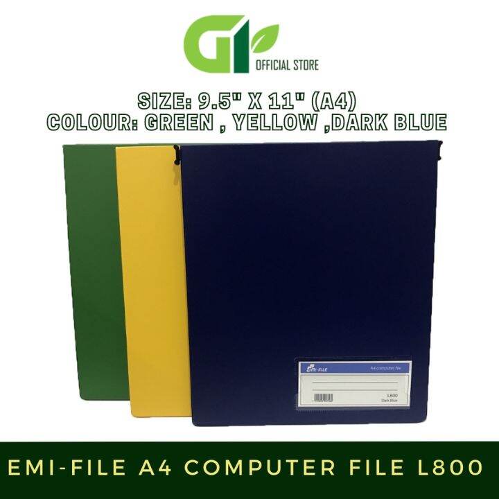 [GY Office] Emi-File A4 Computer File L800 | Lazada