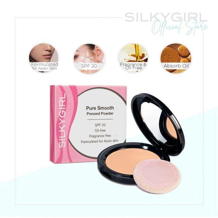 SilkyGirl Pure Smooth Pressed Powder (Ivory) | Lazada PH
