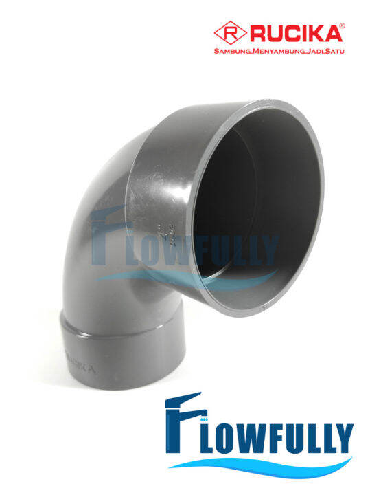 LARGE RADIUS ELBOW D 4 inch RUCIKA PVC LONG ELBOW KNEE PANJANG 90 ...
