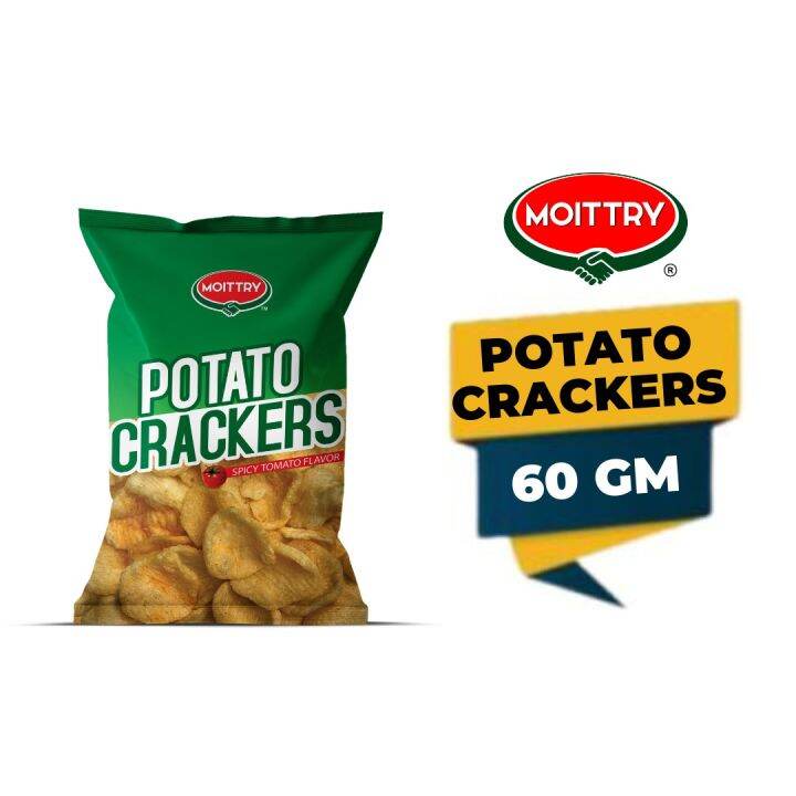 MOITTRY POTATO CRACKERS/ CHIPS SPICY TOMATO/ SPICY MASALA 60 GM | Lazada