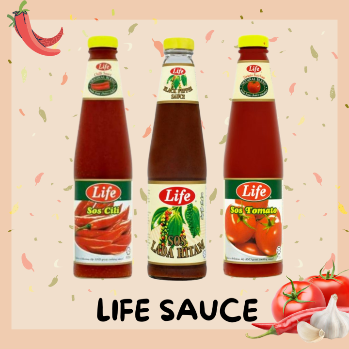 Life Sos Cili/Tomato/Lada Hitam 485/500g | Lazada