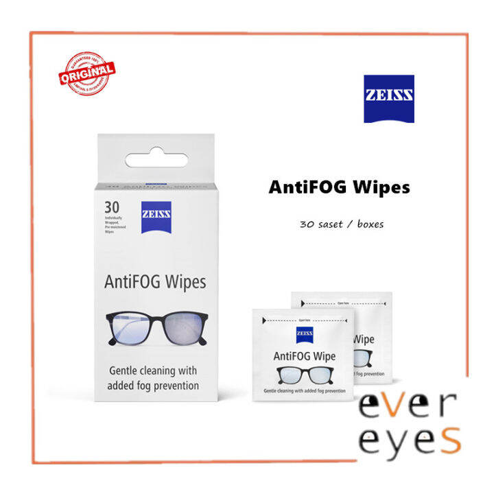 ZEISS AntiFOG Wipes 30pcs/box | Lazada